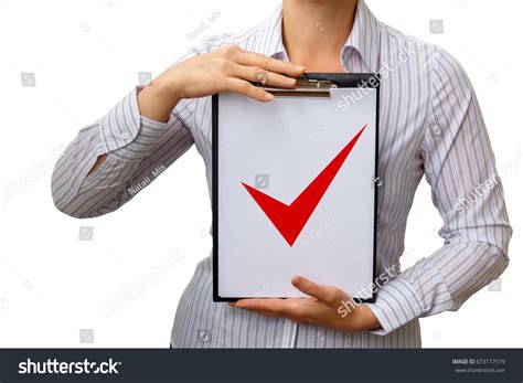 Check List Check Mark Hands Businesswoman Stock Photo Shutterstock