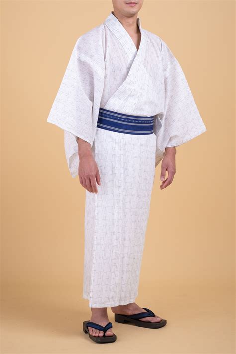 Mens White Kimono Robe
