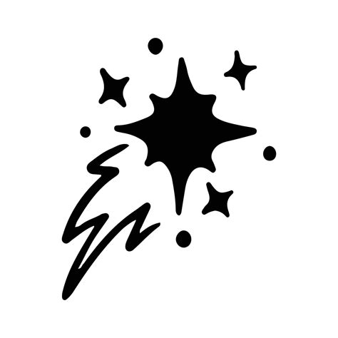 Stars And Sparkles Doodle Illustration Twinkle Blink Firework