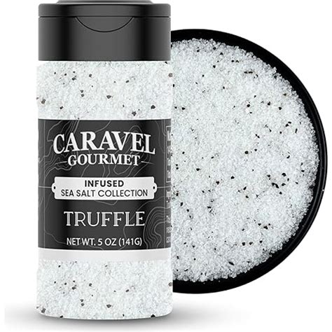 Truff Black Truffle Salt Fine And Coarse Sea Salt Dried