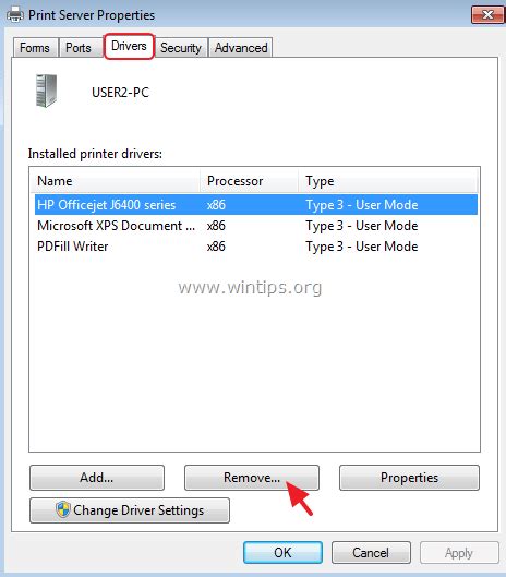 How To Remove Printer Drivers In Windows Vista Wintips Org