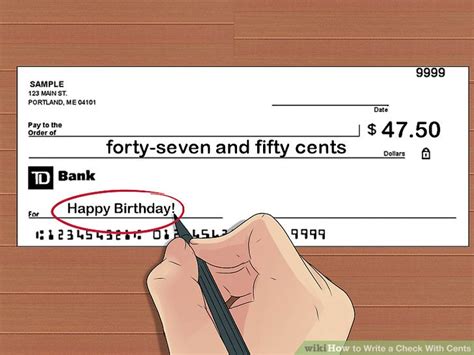 How To Write A Check With Cents 10 Steps With Pictures