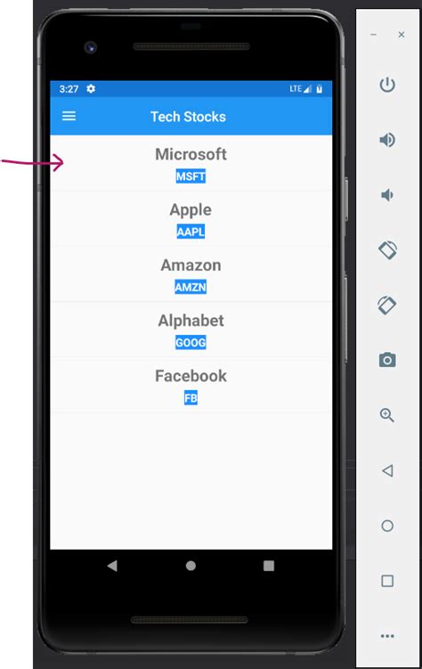 Github Rcgny Xamarin Forms Sample This Is A Small App To Display Tech Stocks From Of The