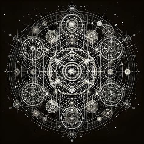 A Complex And Intricate Pattern Of Sacred Geometry Stock Image Image