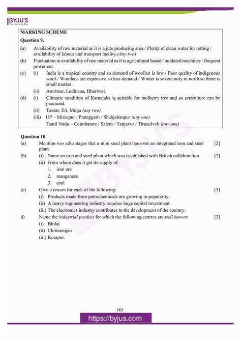 Icse Class 10 Geography Question Paper Solution 2016 Download Pdf