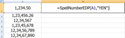 How To Convert Numeric Value Into English Words In Excel Spellnumber Exceldatapro