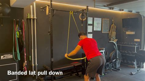 Banded Lat Pull Down Straight Arm Lat Pull Down YouTube