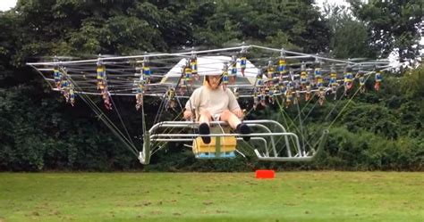 The Swarm Manned Multirotor Multicopter Flying Machine With 54 Counter