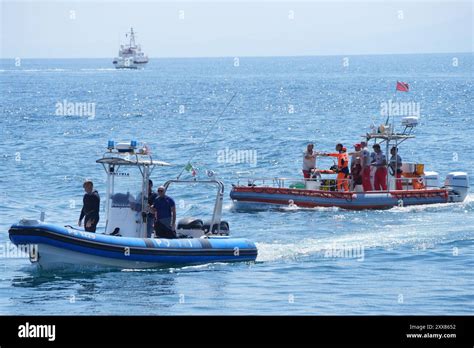 An Italian Fire Service Dive Team Return To Port On The Fifth Day Of The Search And Recovery