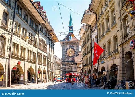 Street View In Bern City Editorial Image Image Of Switzerland 78638685