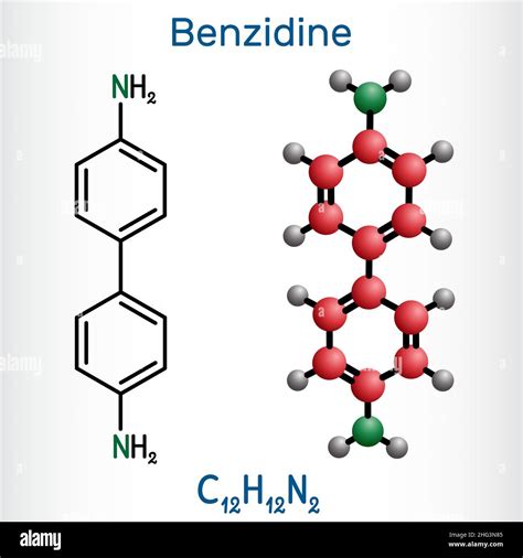 Benzidine Molecule It Is Aromatic Amine Used For The Detection Of
