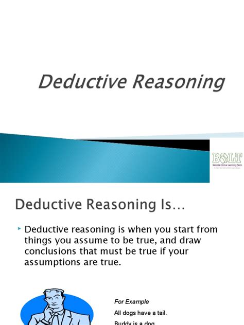 Deductive Reasoning Pdf Deductive Reasoning Reason