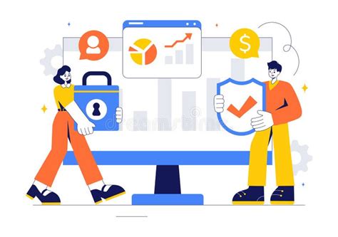 Cyber Threat Analysis Vector Illustration Featuring Vulnerability