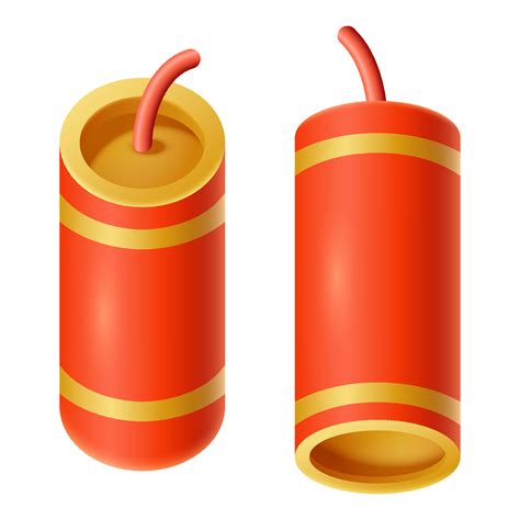 Chinese Firecracker 3d Illustration Of Chinese New Year Firecracker