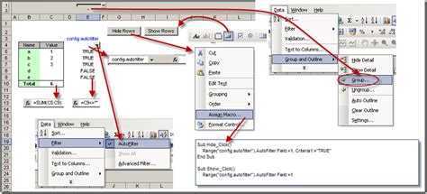 How To Hideshow Rows Dynamically In Excel