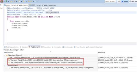 Access Controldcl In Cds View Sapcodes