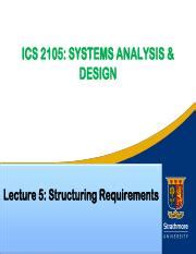 Lecture 5 Structuring Systems Requirements Pdf ICS 2105 SYSTEMS