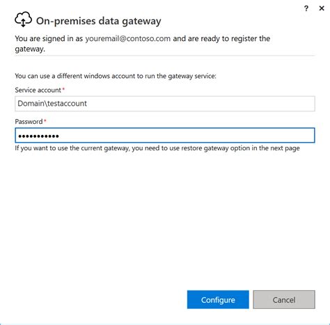 Mengubah Akun Layanan Gateway Data Lokal Microsoft Learn