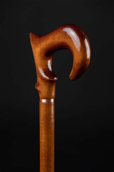 Wooden Foxy Walking Canes For Men Vintage Gentleman Cane With Rubber