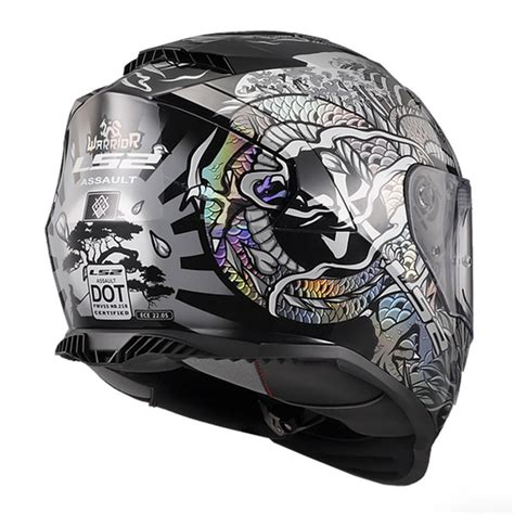 Ls2 Assault Warrior Krome Silver Black Helmet Speed Addicts