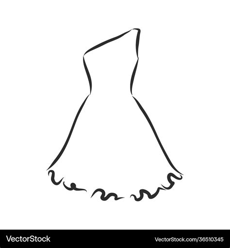 Beautiful Black Dress Drawing Discounted Offers