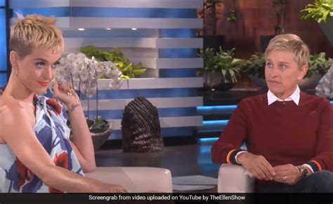 Ellen Degeneres Kijkt Naar Katy Perry Katy Perry Doubles Down On Her
