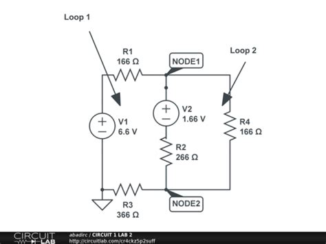 Circuit 1 Lab 2 Circuitlab