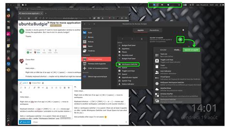 How To Move Application To Another Workspace In Ubuntu Budgie Budgie