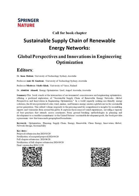 I Am Delighted To Announce Our New Call For Book Chapters Entitled Iman Rahimi Phd