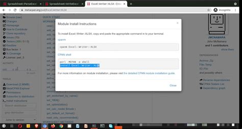 Installing The Perl Modules For Excel File Operations ~ Learn And Design Semiconductors