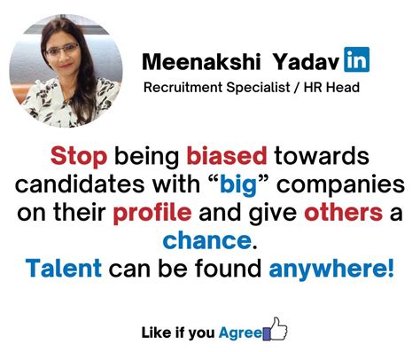 Meenakshi Yadav On Linkedin Job Candidate Growth Networking