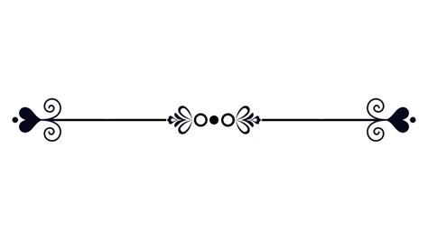 Underlines Hd Transparent Love Pattern Simple Underline European Style Underline Education