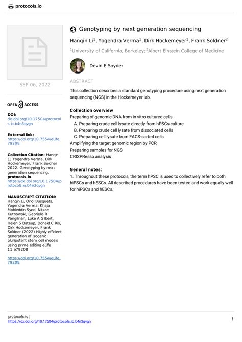Pdf Genotyping By Next Generation Sequencing V1
