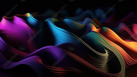 The Of A Colorful Wavy Abstract Powerpoint Background For Free Download