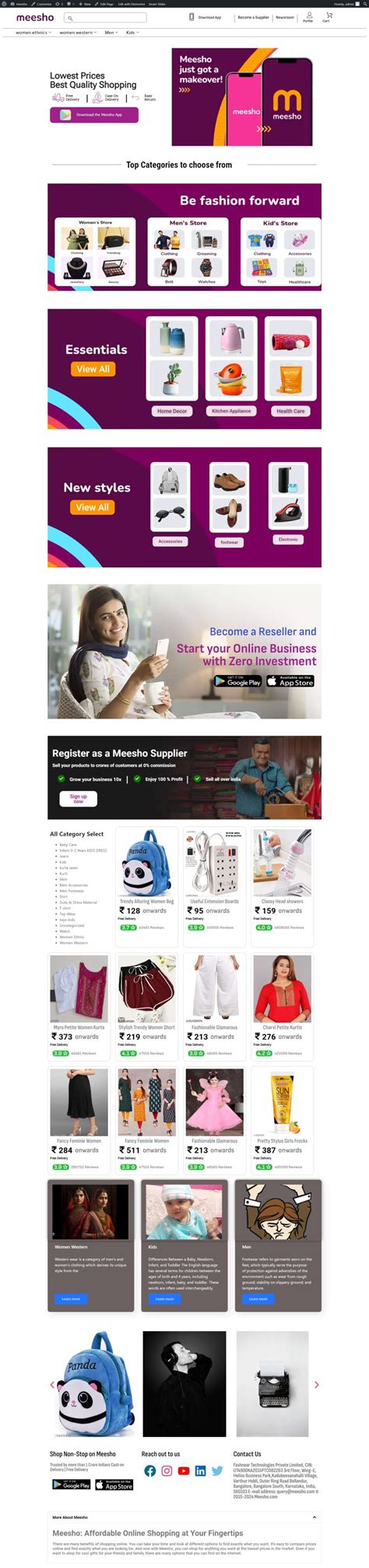 Shahid Khan On Linkedin Webdevelopment Wordpressskills Meeshoclone