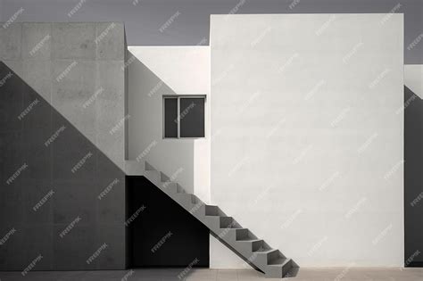 Premium Ai Image Minimalist Geometries Classical Architecture And Modern Mismatch Complex Shapes