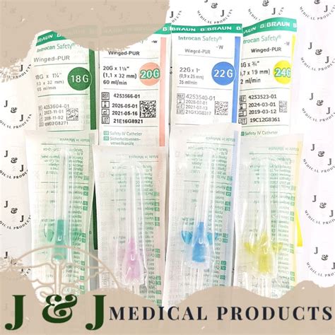 B Braun Introcan Safety Winged Non Winged 18g 20g 22g 24g Shopee Philippines