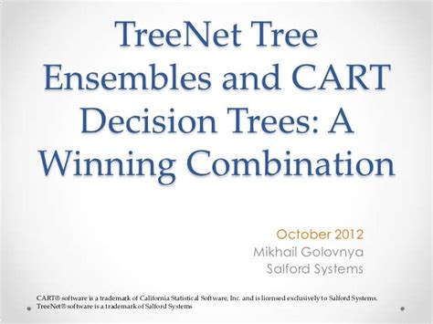 treenet tree ensembles and cart decision trees a winning combinati…