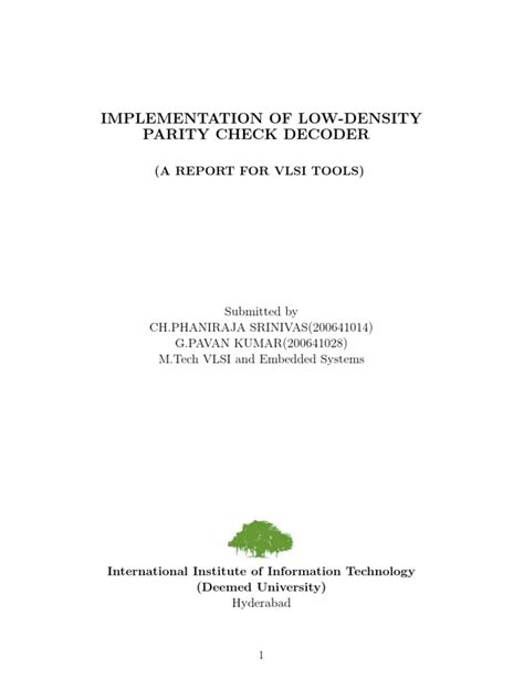 Ldpc Pdf Low Density Parity Check Code Forward Error Correction