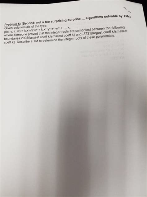 Solved Algorithms Solvable By Tm Problems Second Not A Too