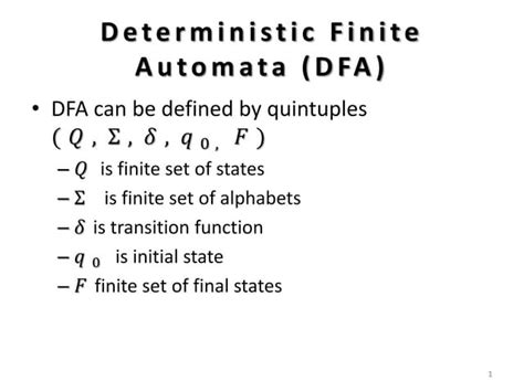 Automata Theory Nfa And Dfa Construction Pptx