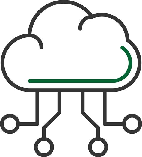 Cloud Computing Line Two Color Vector Art At Vecteezy