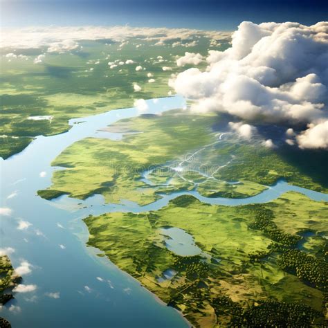 Earth Observation Ai Generatet Stock Illustration Illustration Of