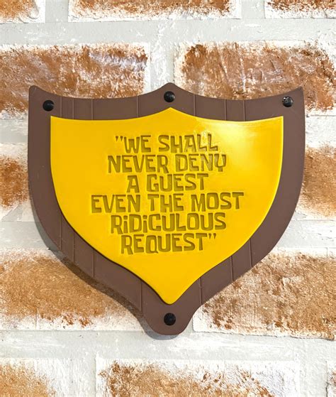 Golden Motto Sign Inspired By Classic Cartoon Etsy