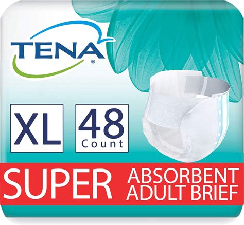 Tena Incontinence Briefs Uni Sex Fit Super Absorbency Xlarge 48 Count Amazon Ca Health