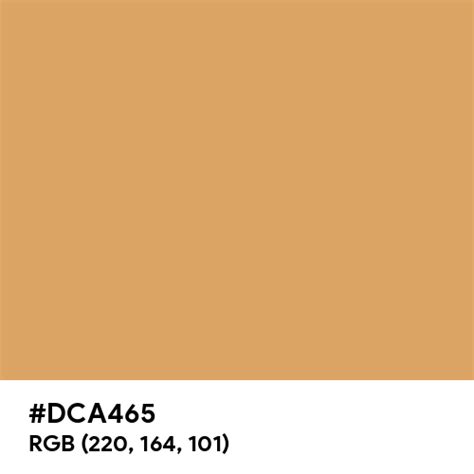 Peanut Butter Color Hex Code Is Dca465