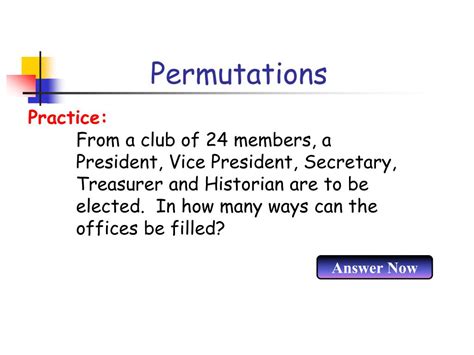 PPT Permutations And Combinations PowerPoint Presentation Free Download ID