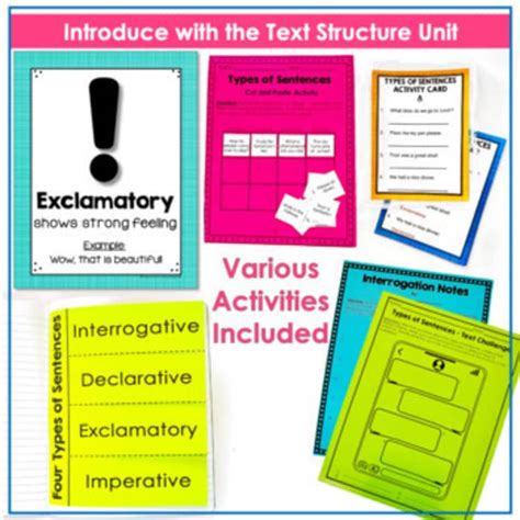 Identifying Text Structures Review Sort Assessment 4th And 5th Grade Nonfiction