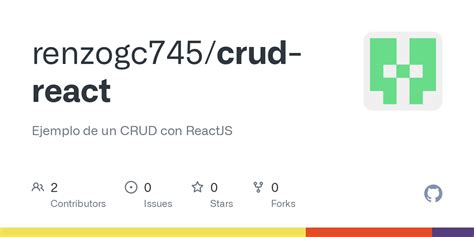 github renzogc745 crud react ejemplo de un crud con reactjs