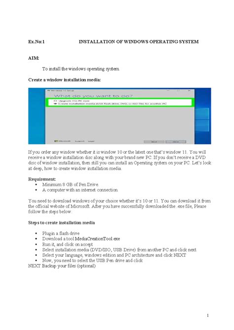 OS Lab Manual CSE Windows Installation UNIX Commands Studocu